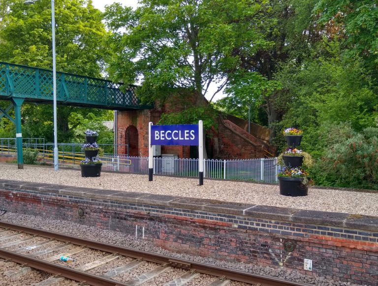 Late Spring Flowers at Beccles Station – East Suffolk Lines